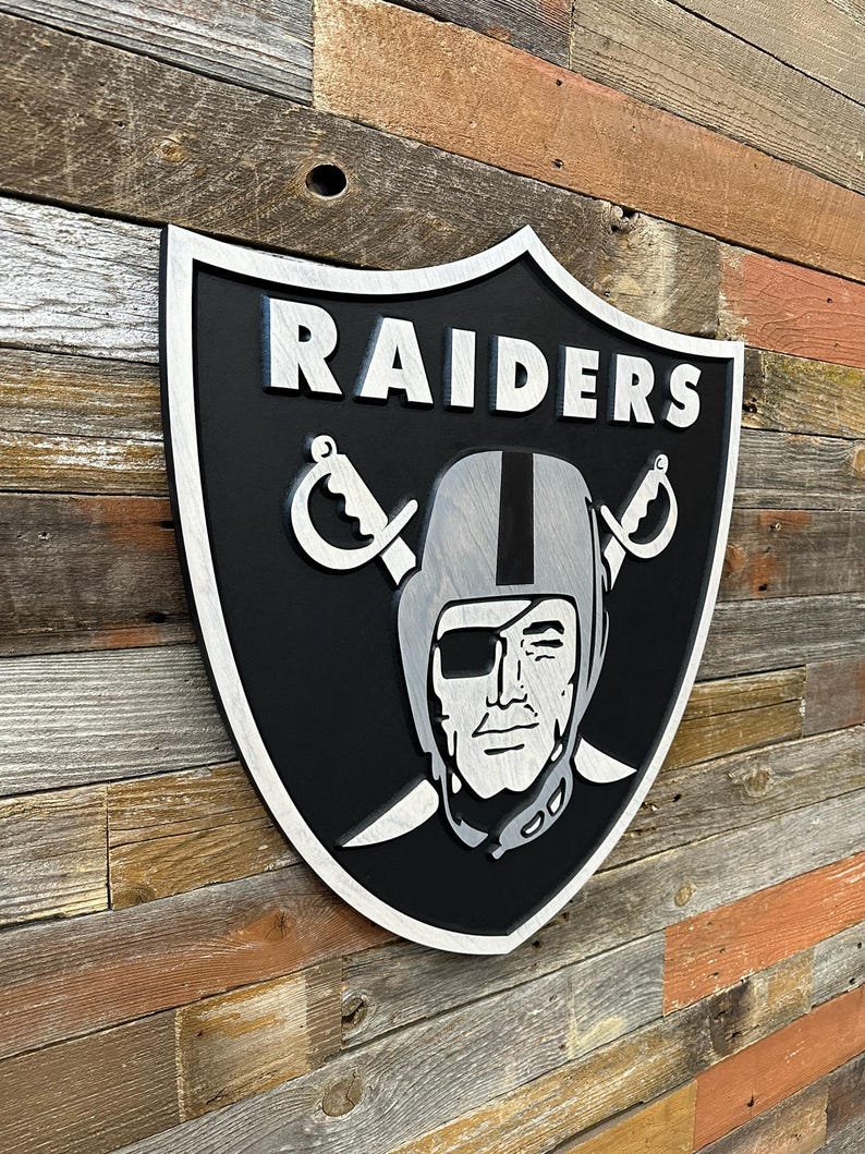 Las Vegas Raiders 3D Wood Sign - Etsy