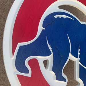 Chicago Cubs 3D Wooden Sign - Etsy