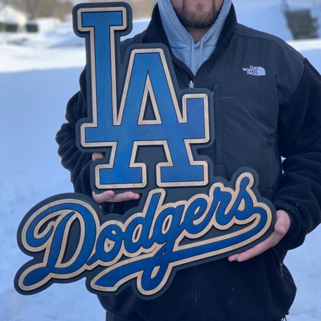 Los Angeles Dodgers Custom 3D Wood Sign - Etsy