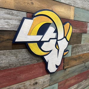LA RAMS Wood Sign - Etsy
