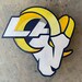 LA RAMS Wood Sign - Etsy