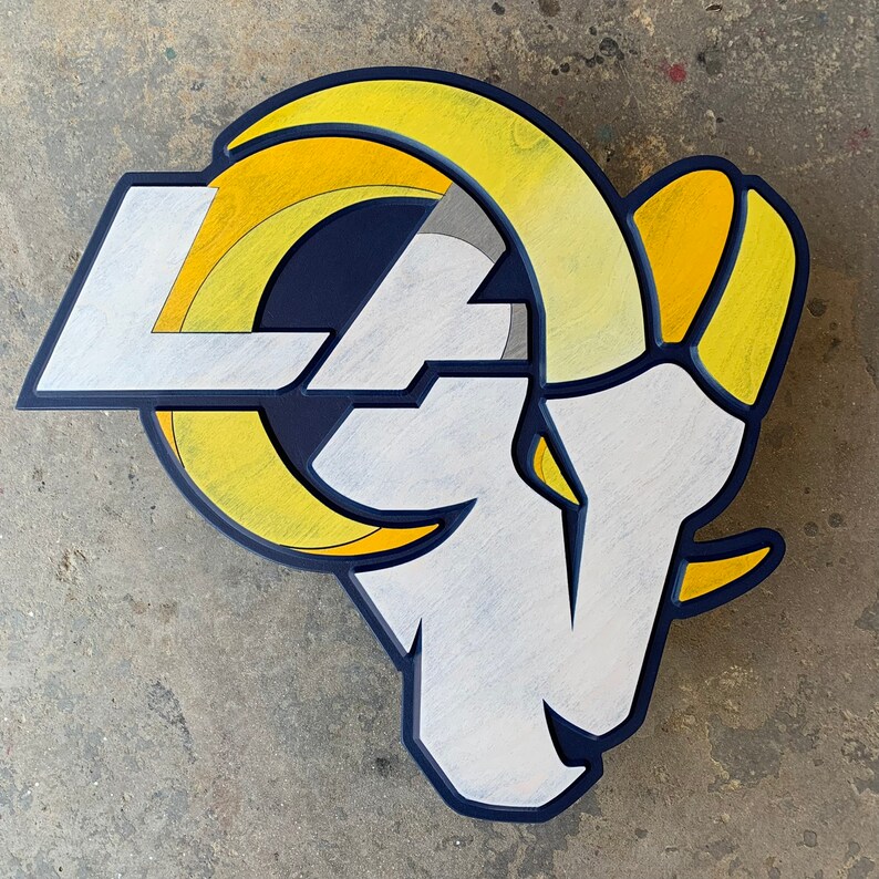 LA RAMS Wood Sign - Etsy
