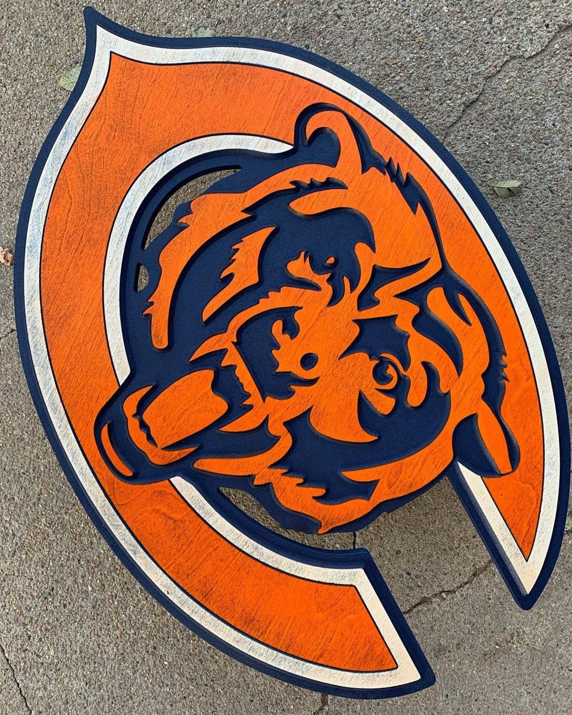 Chicago Bears 3D Wood Sign - Etsy