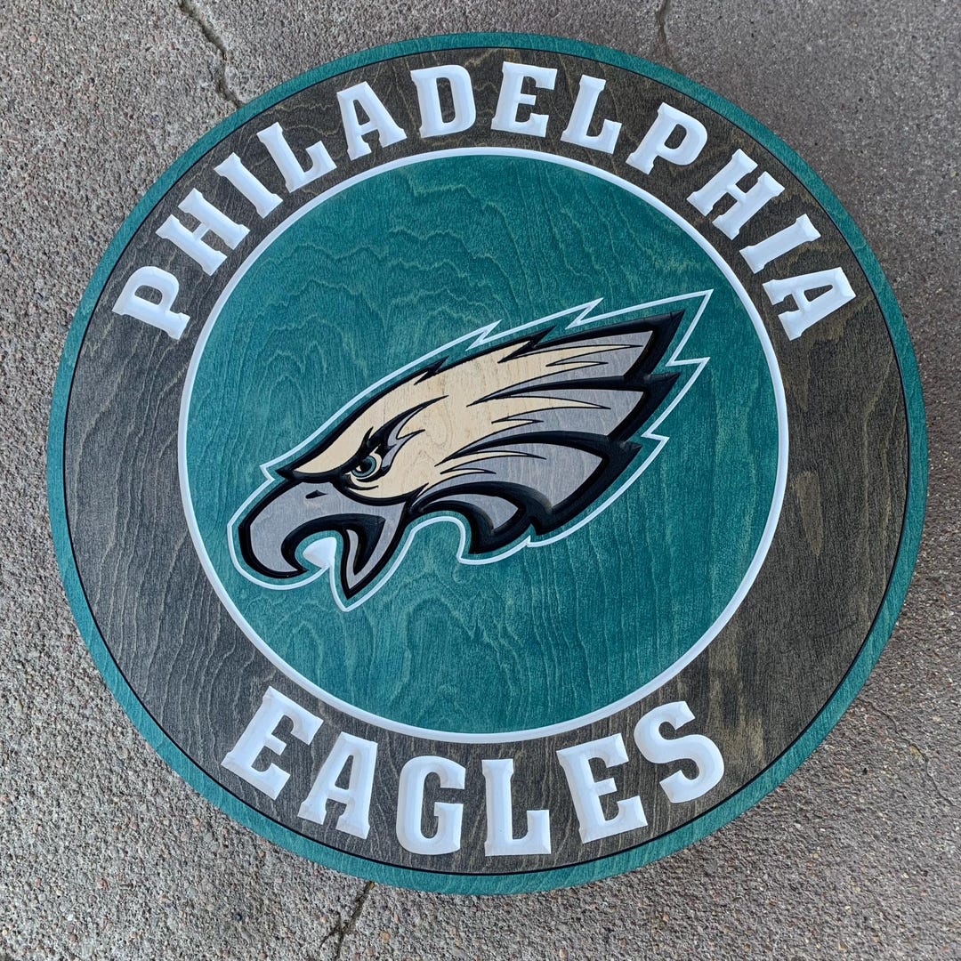 Hand Crafted Philadelphia Eagles Wood Sign - Etsy