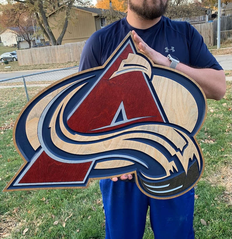 Colorado Avalanche 3D Wood Sign - Etsy