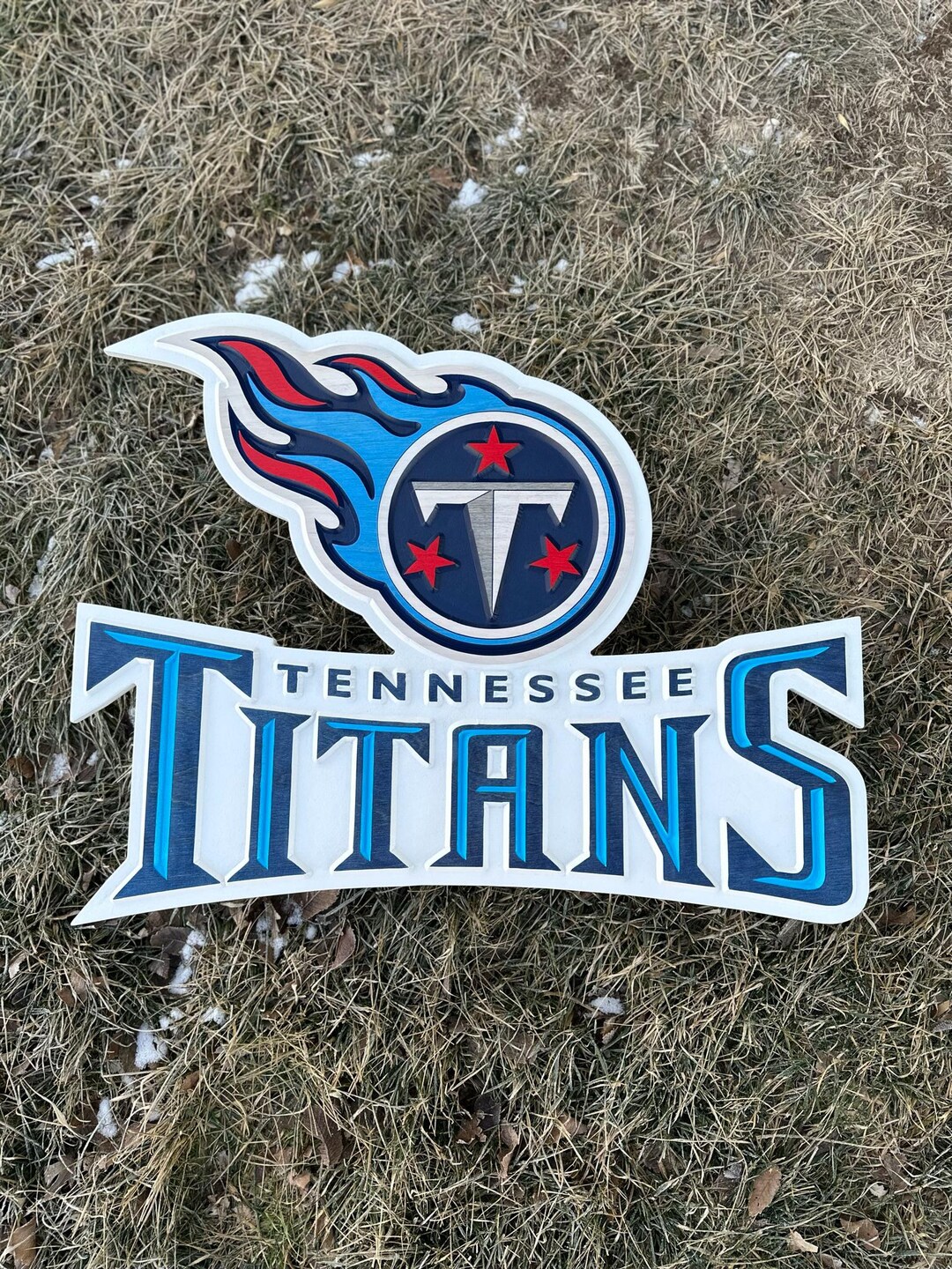 Hand Crafted Tennessee Titans Wood Sign - Etsy