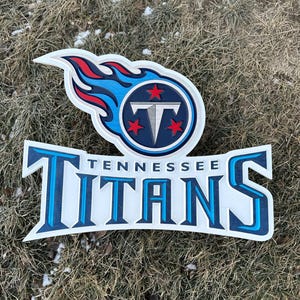 Hand Crafted Tennessee Titans Wood Sign - Etsy