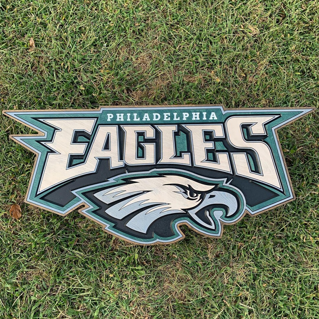 Hand Crafted Philadelphia Eagles Wood Sign - Etsy