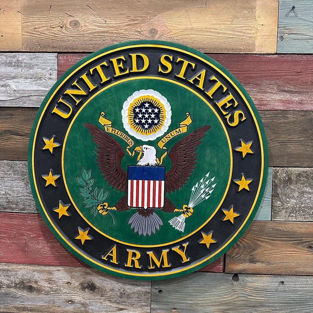 The United States Army Wood Sign 3D - Etsy