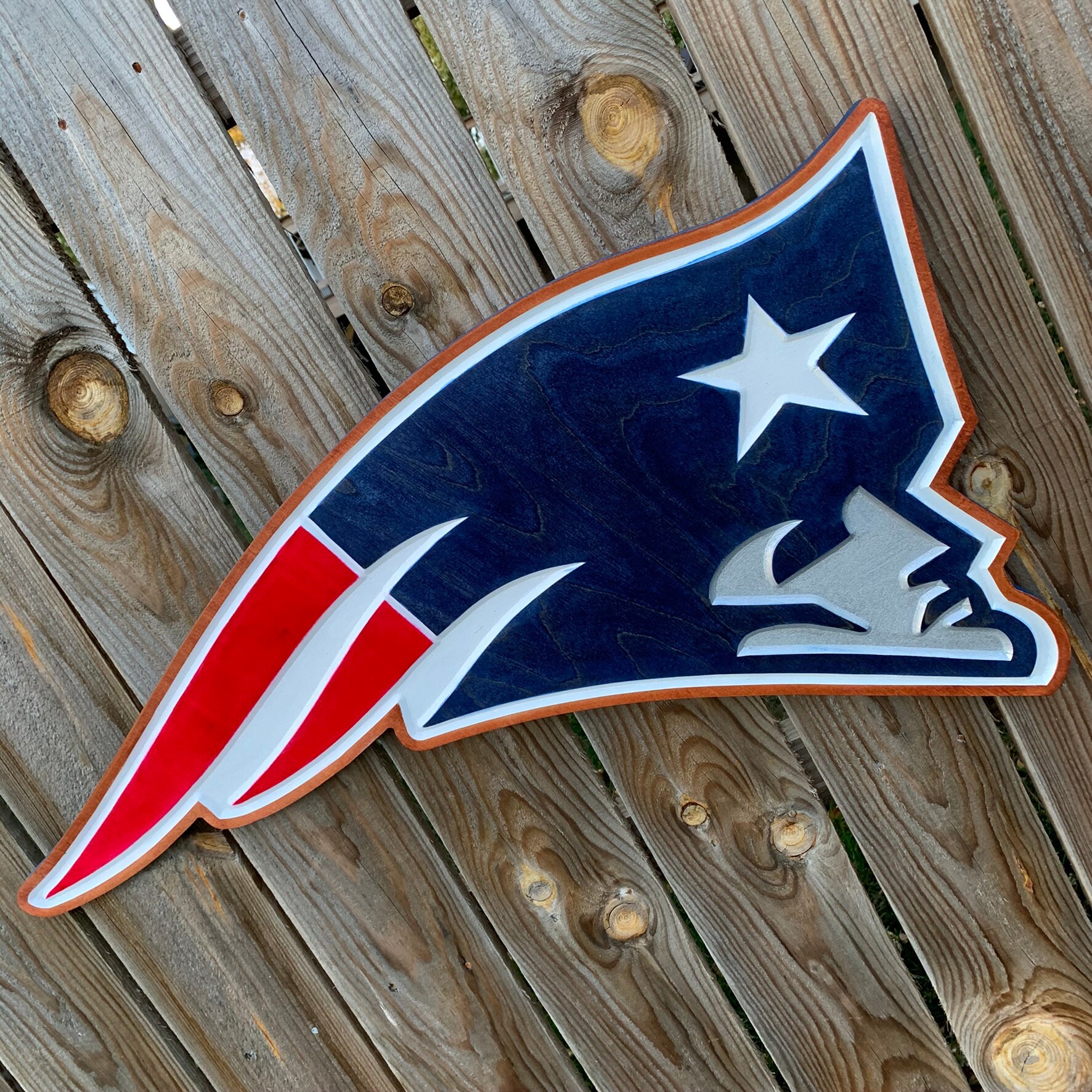 New England Patriots Unique Wood Sign - Etsy