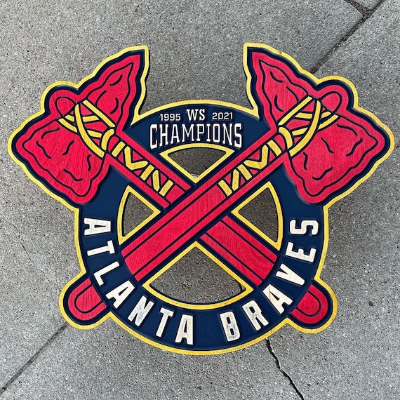 Atlanta Braves 3D Wood Sign | Etsy