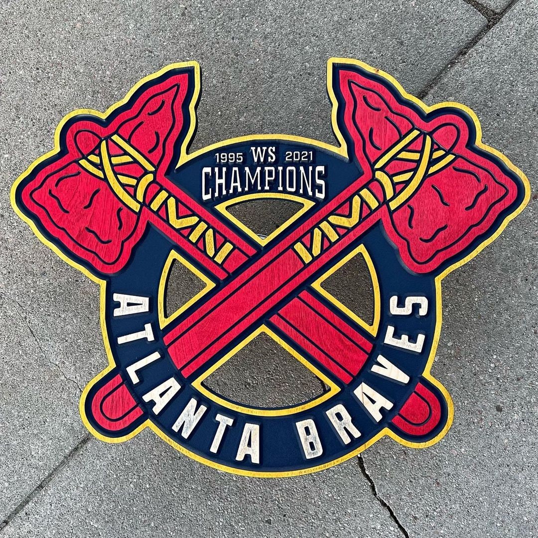 Atlanta Braves 3D Wood Sign - Etsy