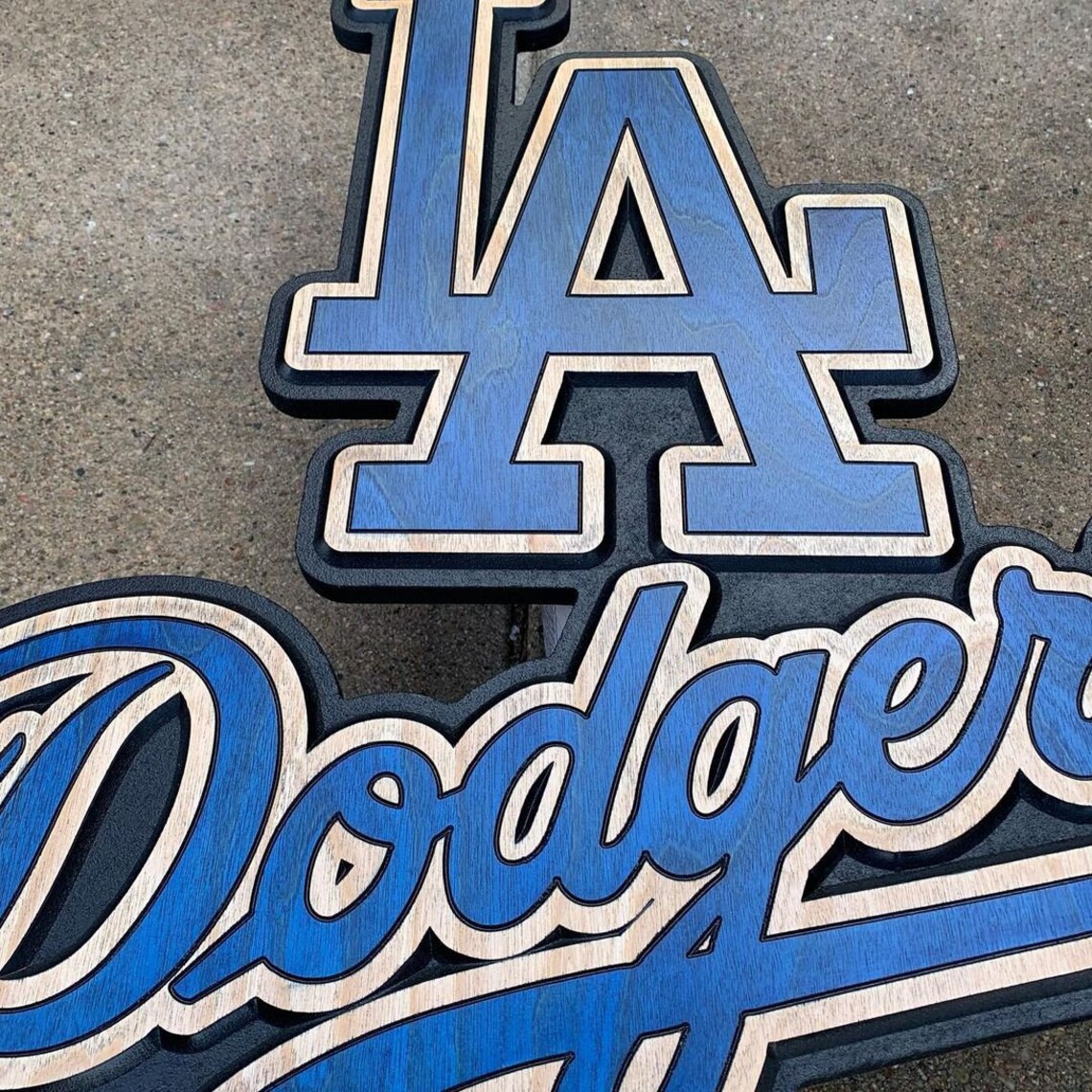 Los Angeles Dodgers Custom 3D Wood Sign - Etsy