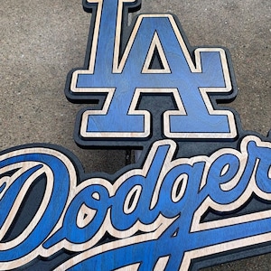 Los Angeles Dodgers Custom 3D Wood Sign - Etsy