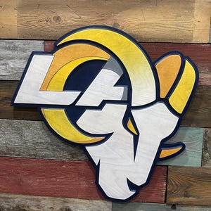LA RAMS Wood Sign - Etsy