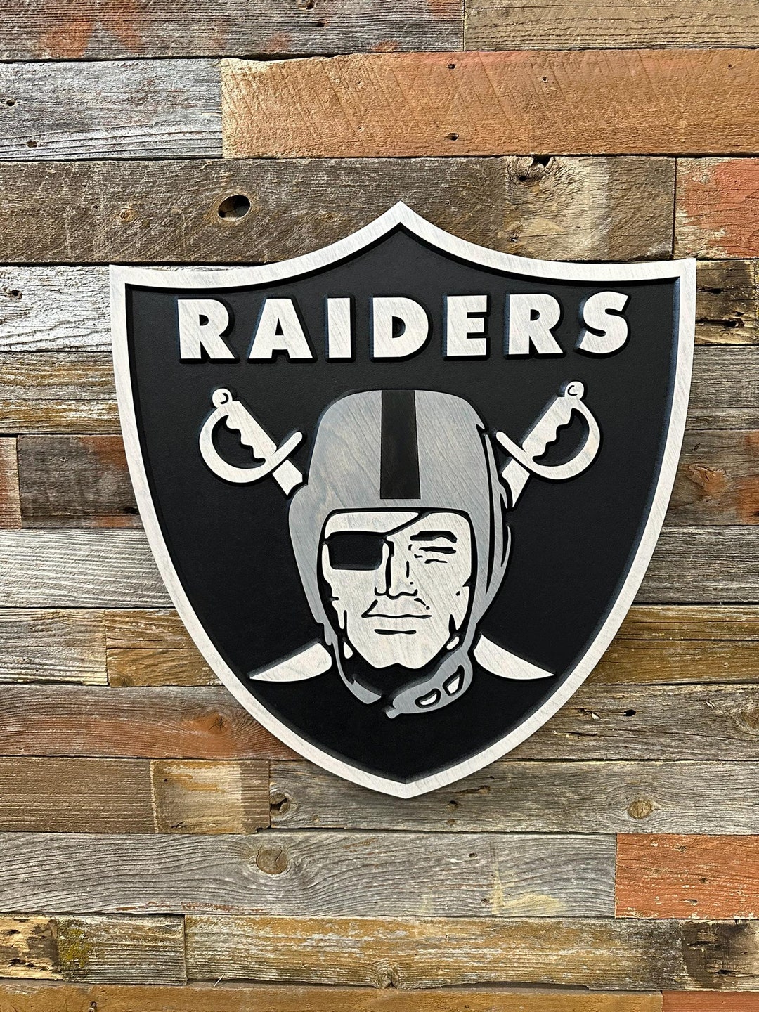 Las Vegas Raiders 3D Wood Sign - Etsy