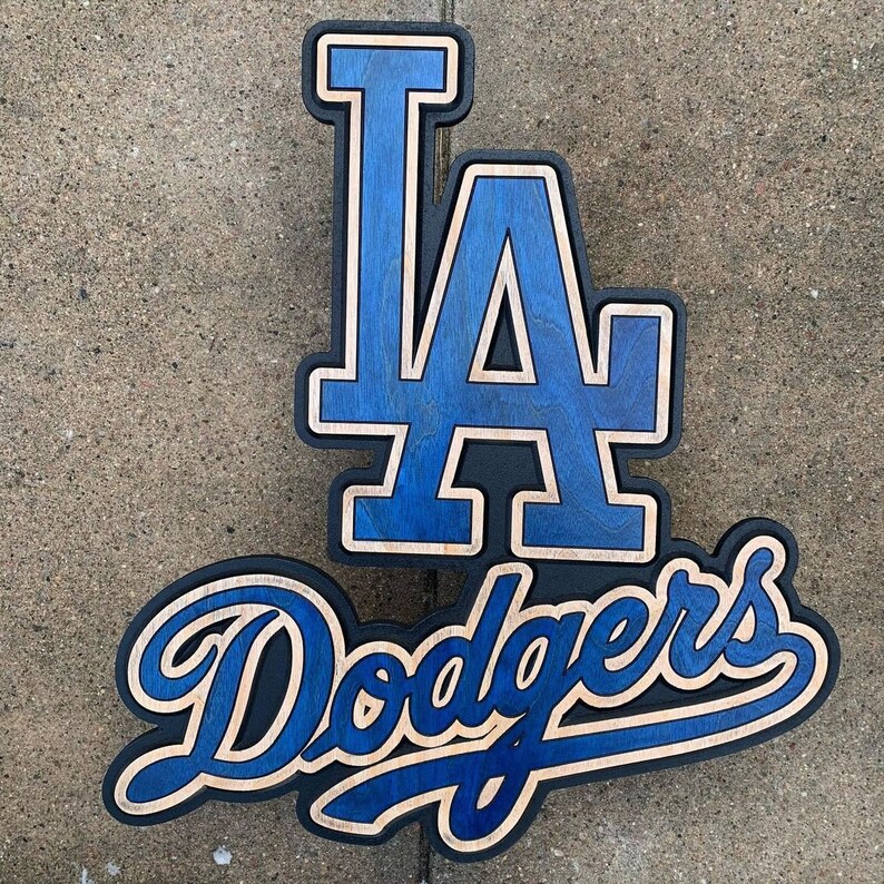Los Angeles Dodgers Custom 3D Wood Sign - Etsy