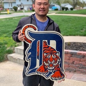 Detroit Tigers 3D Wood Sign - Etsy