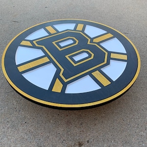Boston Bruins 3D Wood Sign - Etsy