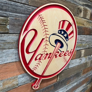 New York Yankees Wood Sign - Etsy