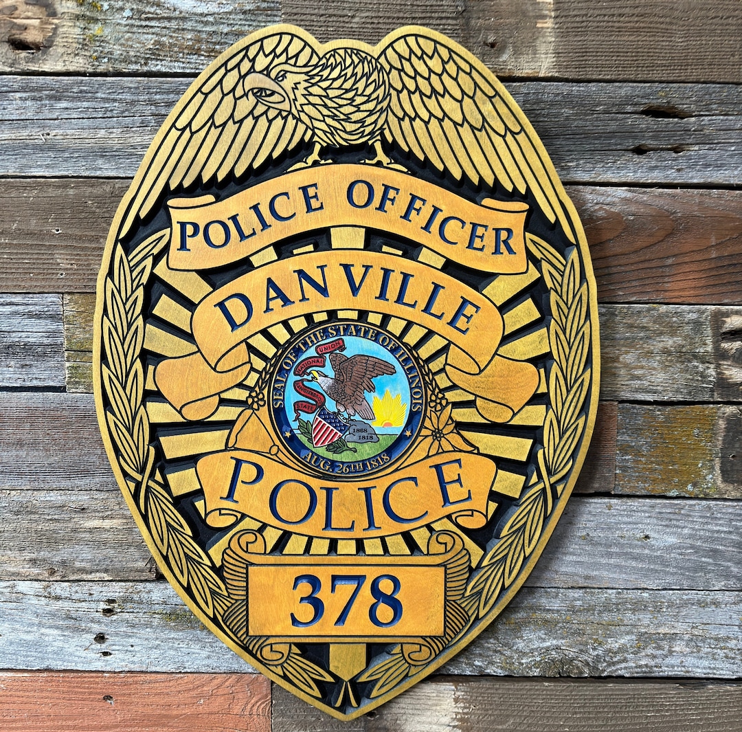 Custom Signage, 3D Wood Carving Police or Unit Badge, We Can Make Any ...