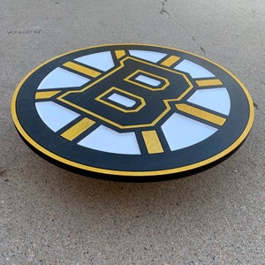 Boston Bruins 3D Wood Sign - Etsy