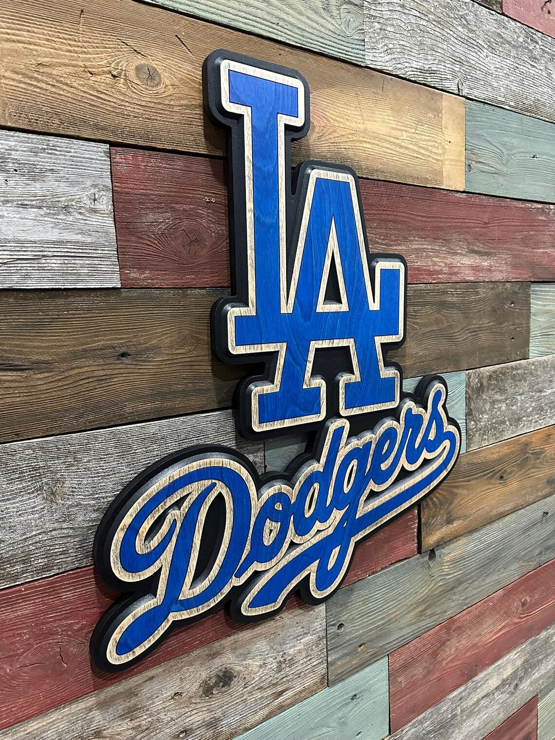 Los Angeles Dodgers Custom 3D Wood Sign - Etsy