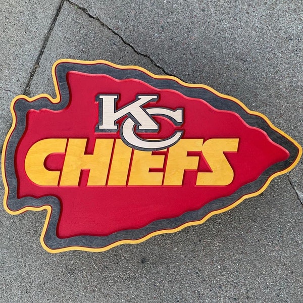 Kansas City Chiefs Wood Sign - Etsy