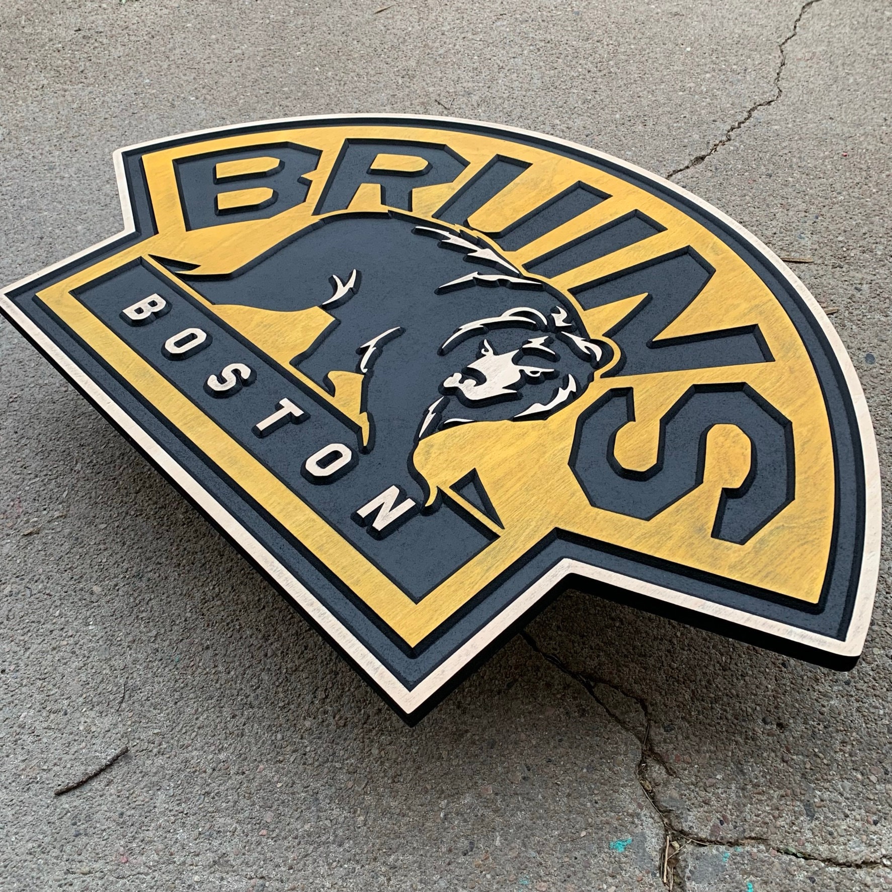 Boston Bruins Bear 3D Wood Sign - Etsy