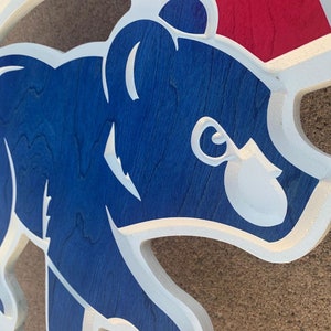 Chicago Cubs 3D Wooden Sign - Etsy