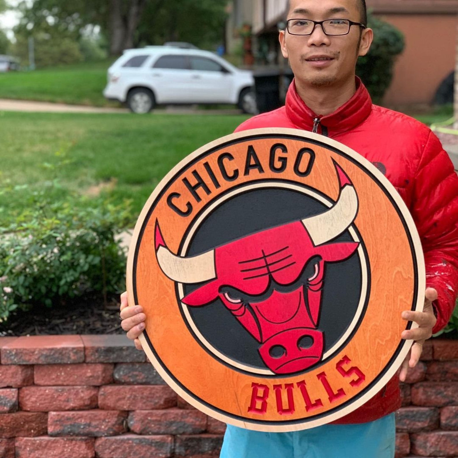 Chicago Bulls 3D Wooden Sign - Etsy