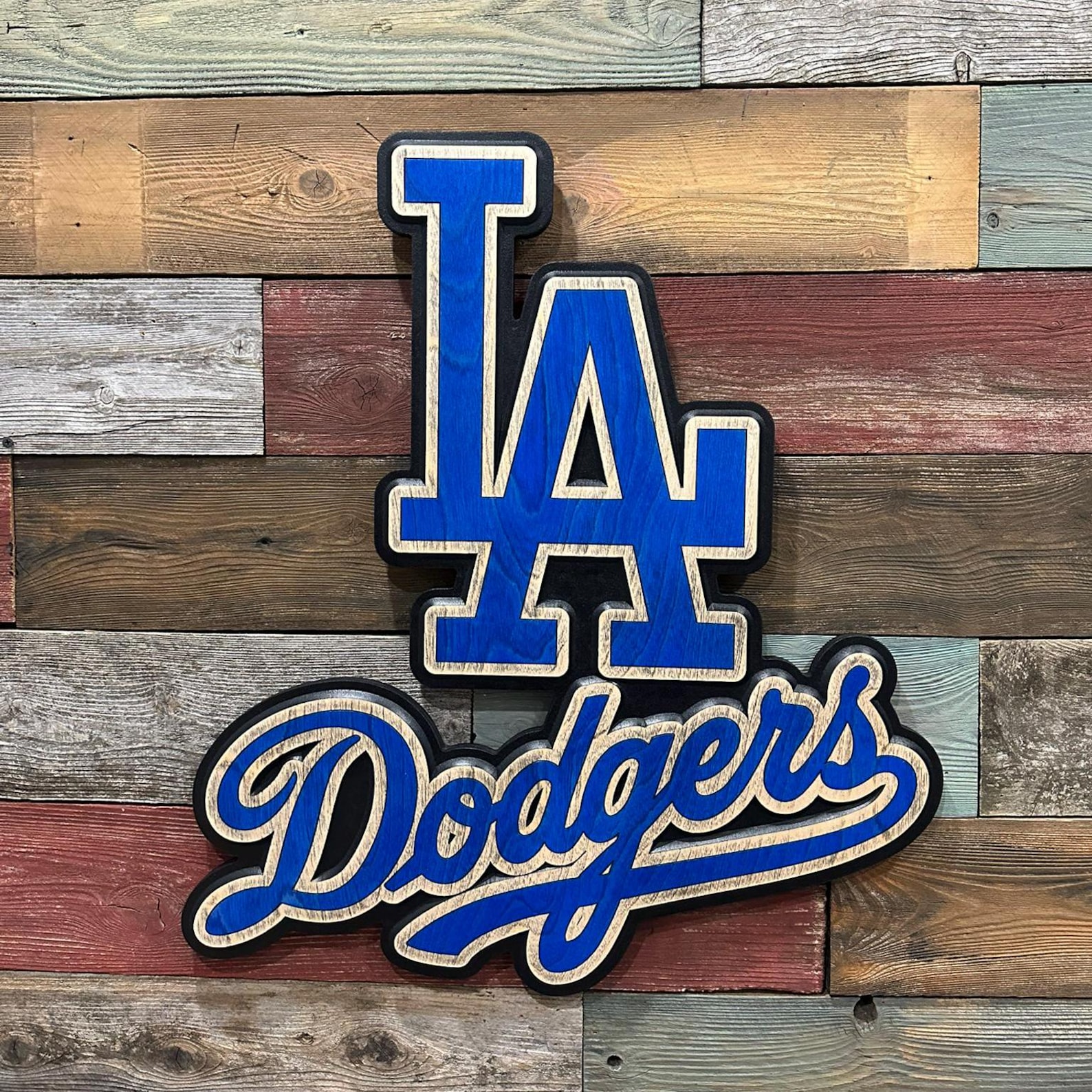 Los Angeles Dodgers Custom 3D Wood Sign - Etsy