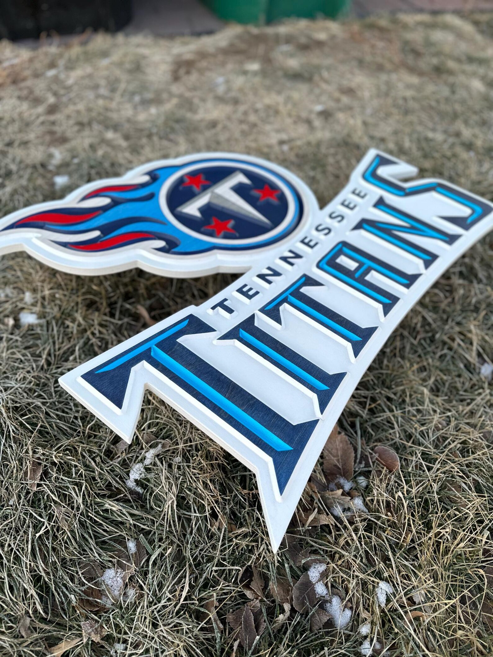 Hand Crafted Tennessee Titans Wood Sign - Etsy