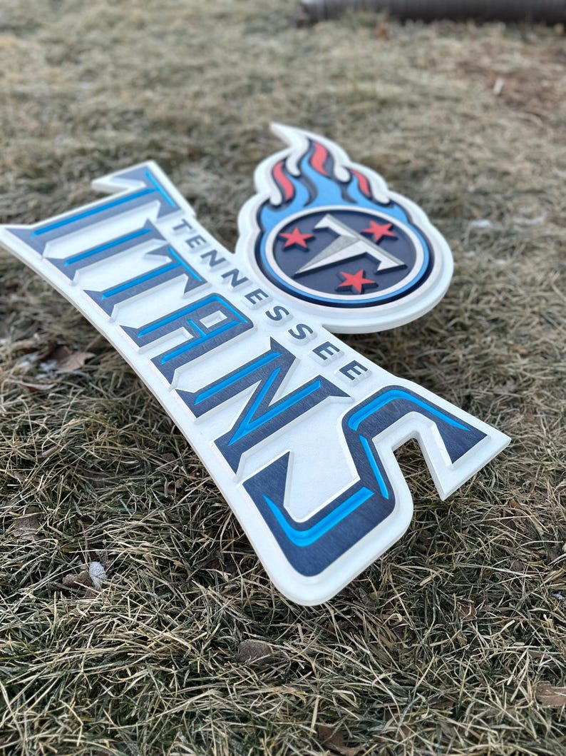 Hand Crafted Tennessee Titans Wood Sign - Etsy