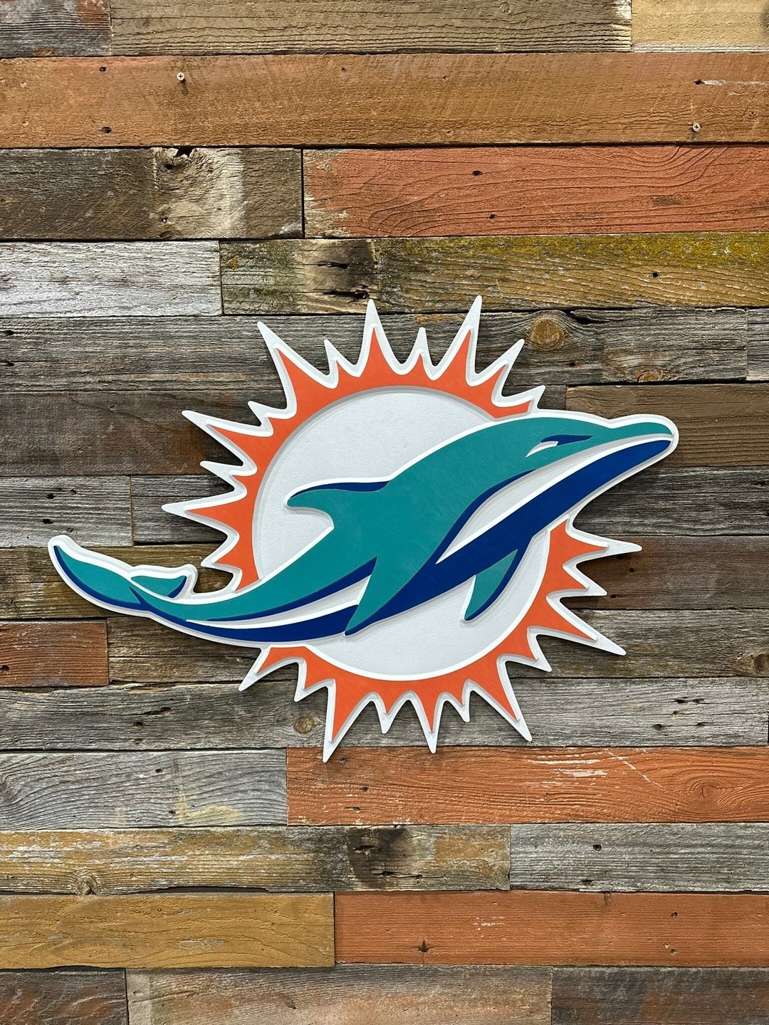Miami Dolphins Wood Sign Wall Decor - Etsy