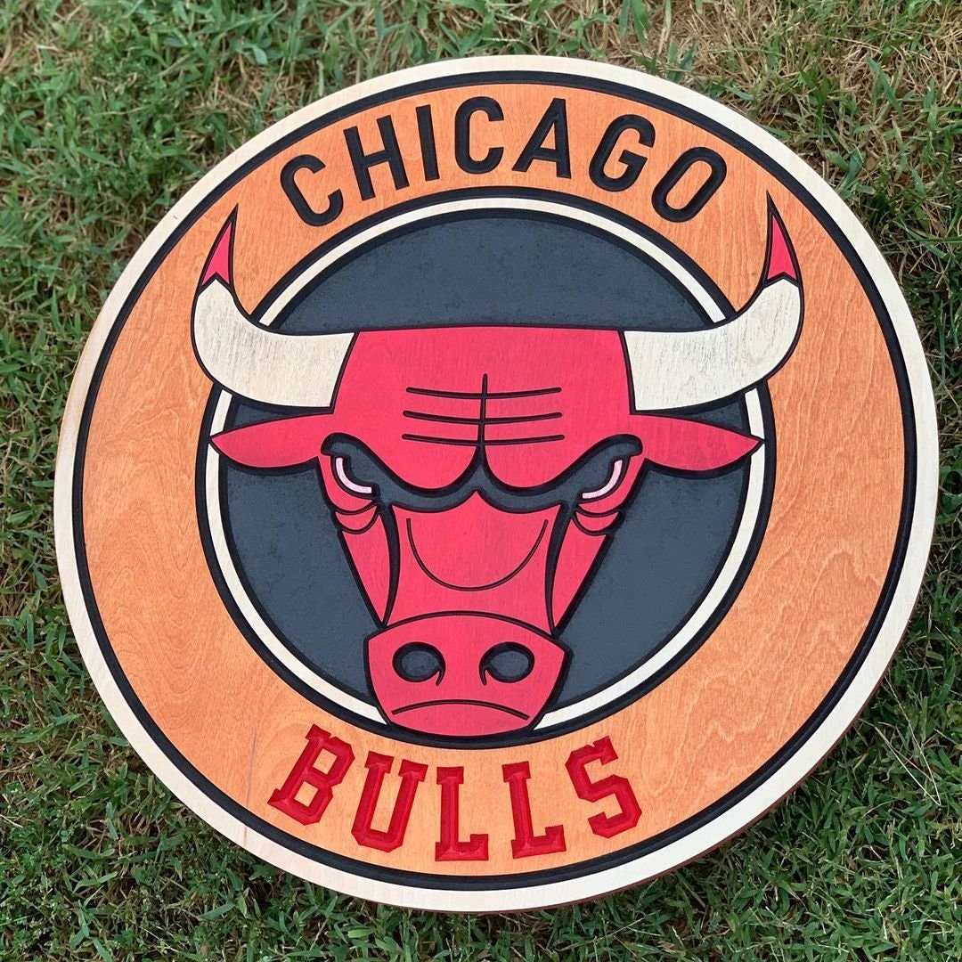 Chicago Bulls 3D Wooden Sign - Etsy