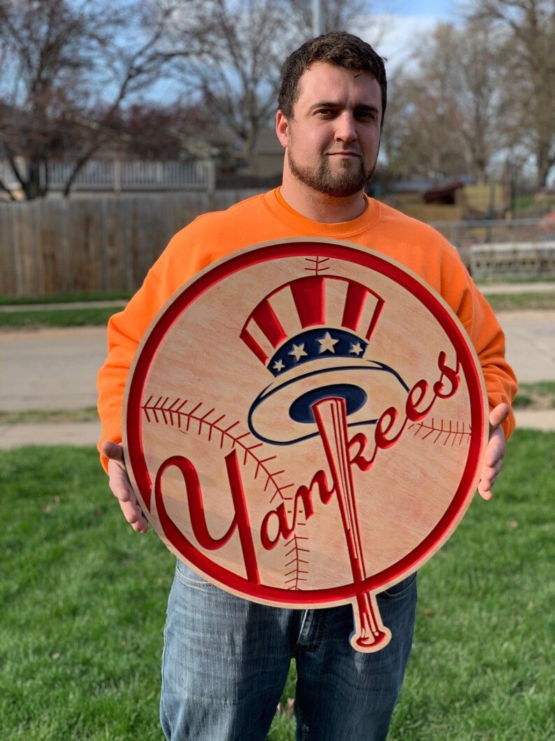 New York Yankees Wood Sign - Etsy