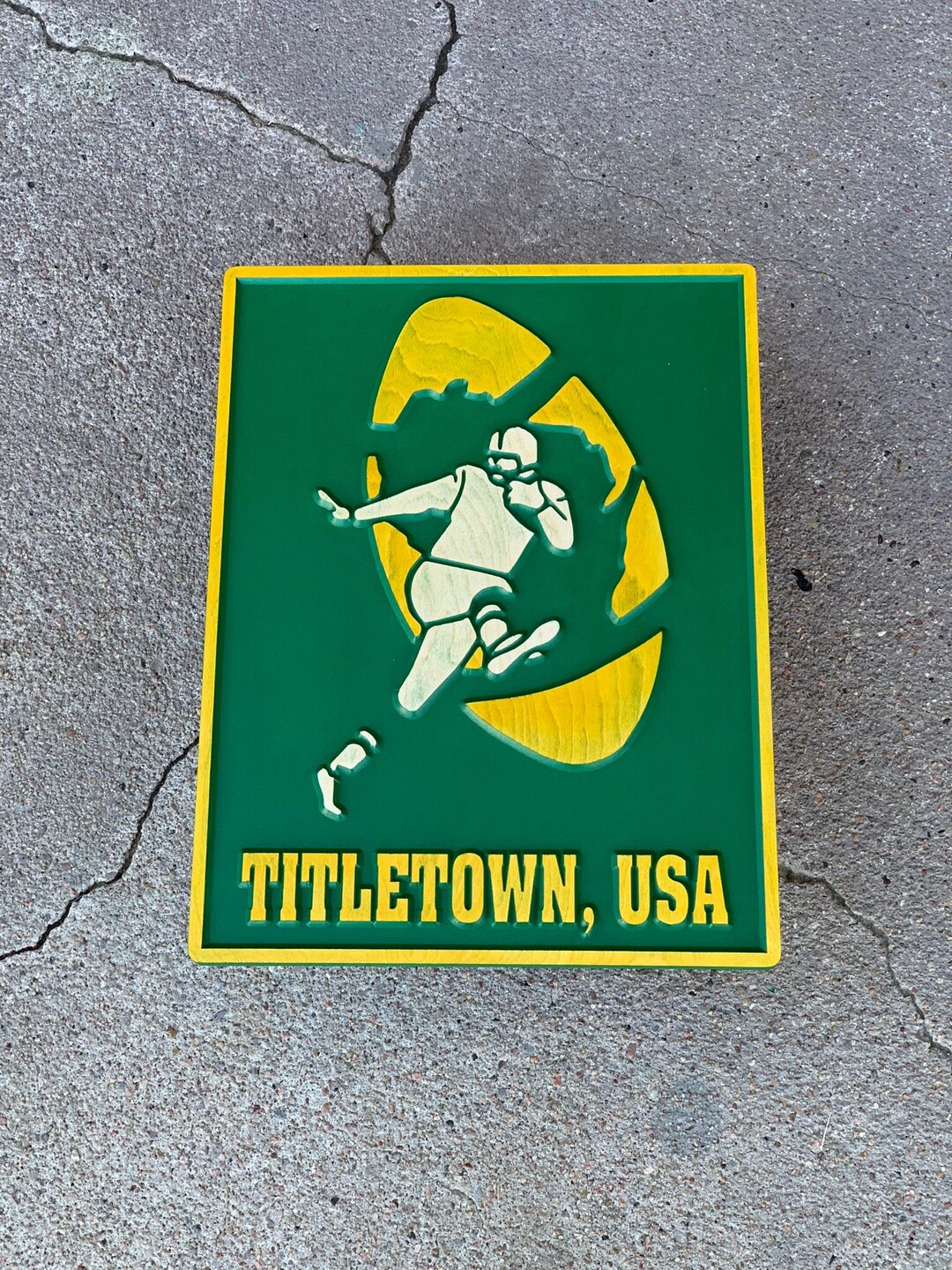Classic Green Bay Packers Wood Sign Titletown, USA - Etsy