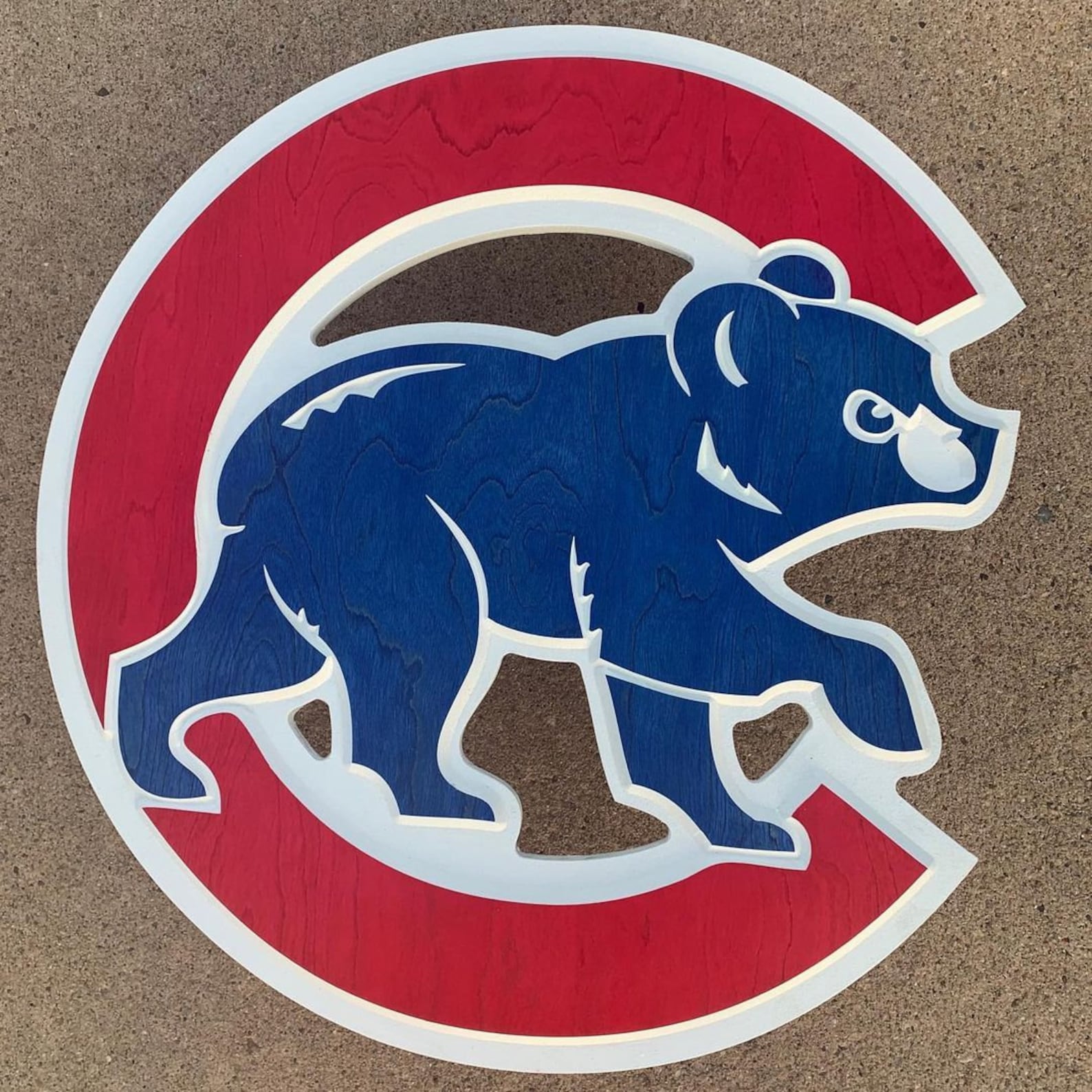 Chicago Cubs 3D Wooden Sign - Etsy