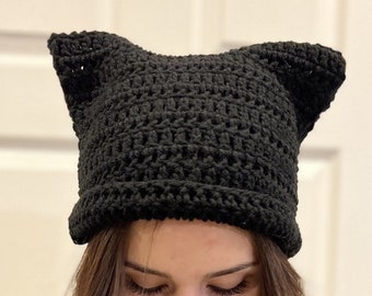 Cat Beanie Crochet Pattern | Etsy