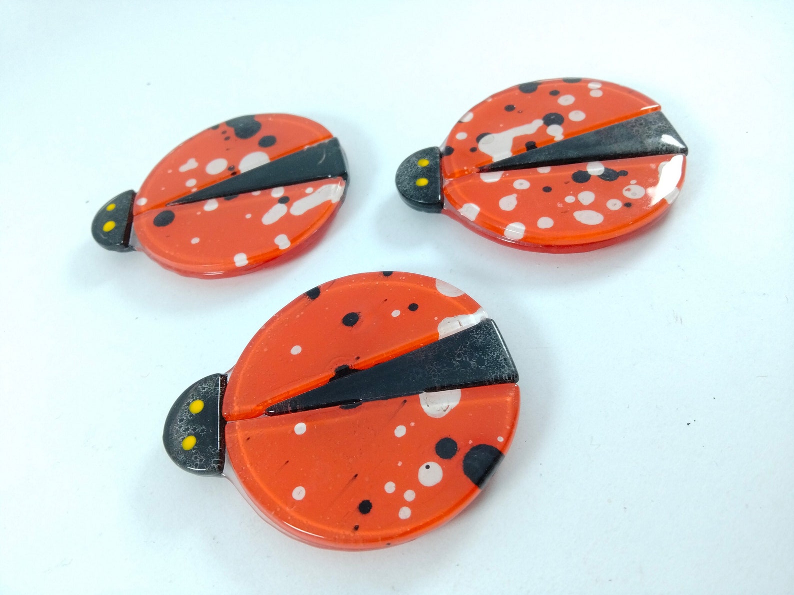 Red Glass Magnets, Turkish Handmade Amulet - Etsy