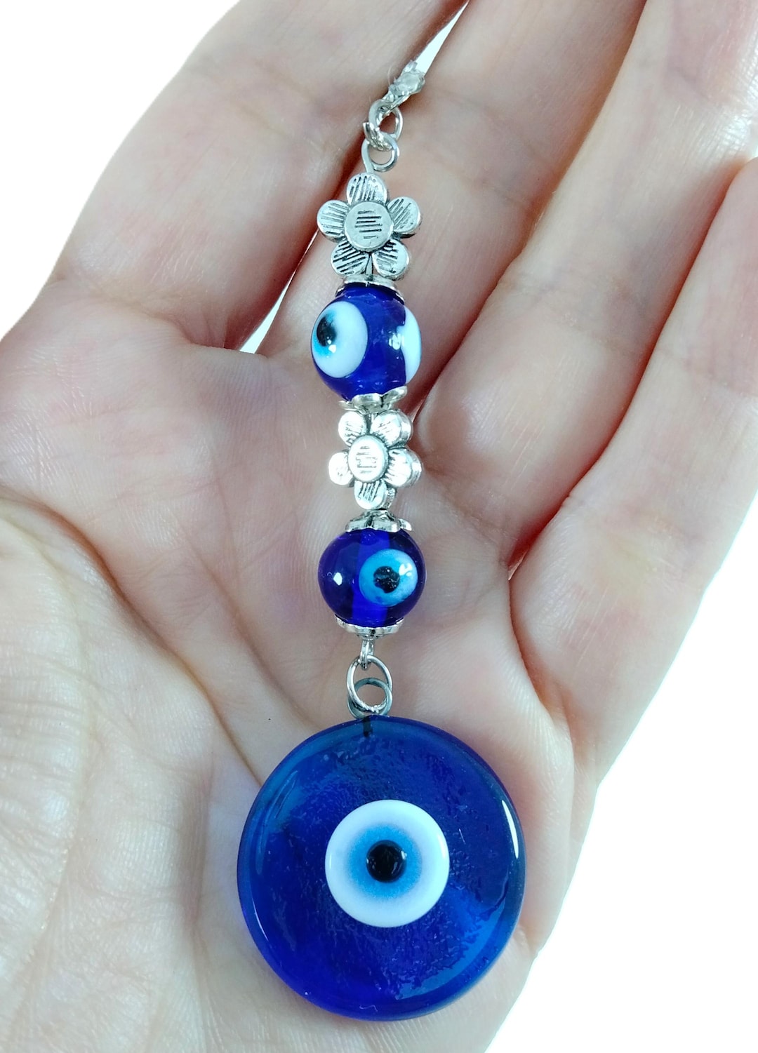 Glass Evil Eye Bead Car Decor, Car Mirror Hanging Accessories, Evil Eye ...