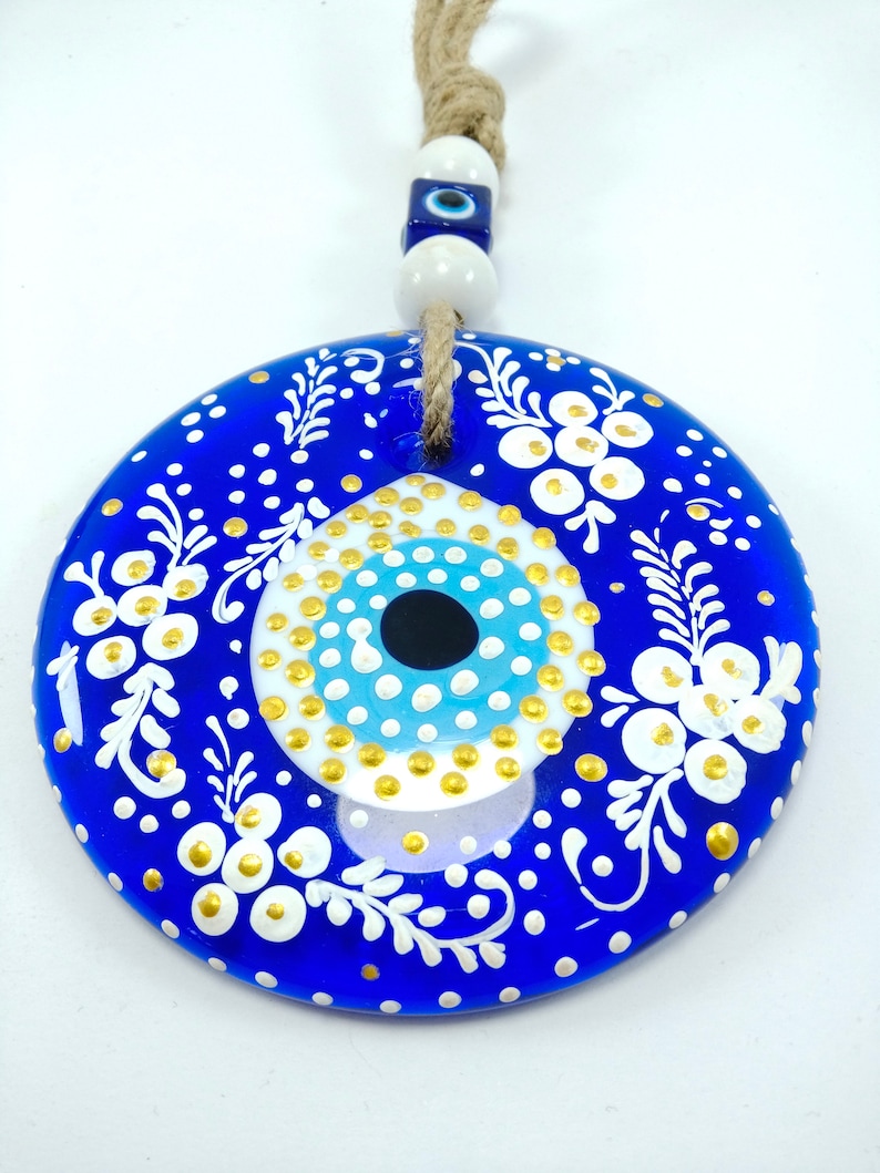 Evil Eye Glass Bead Wall Decor, Charm Turkish Handmade Big Amulet ...