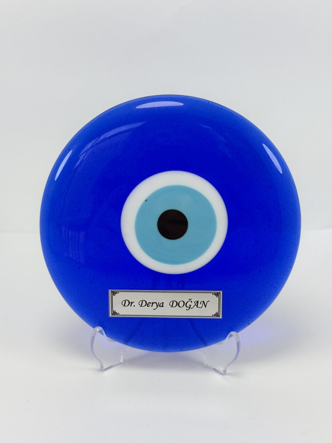 Custom Glass Evil Eye Without a Hole 10 Cm, Personalized Turkish ...