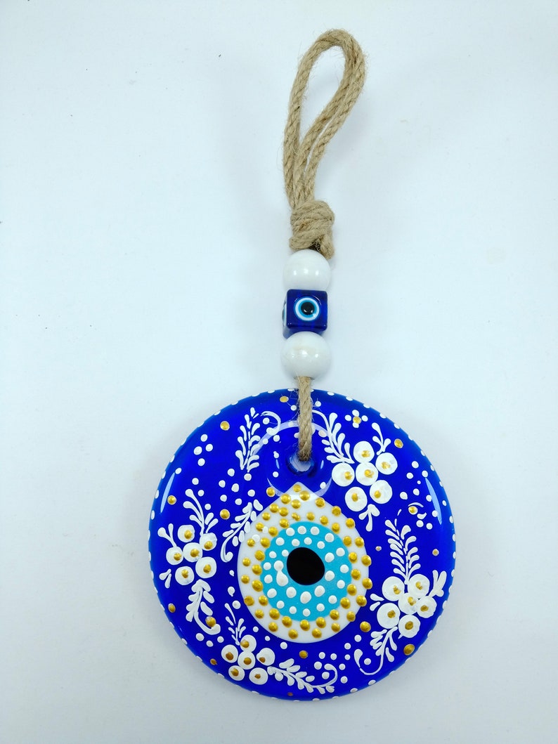 Evil Eye Glass Bead Wall Decor, Charm Turkish Handmade Big Amulet ...