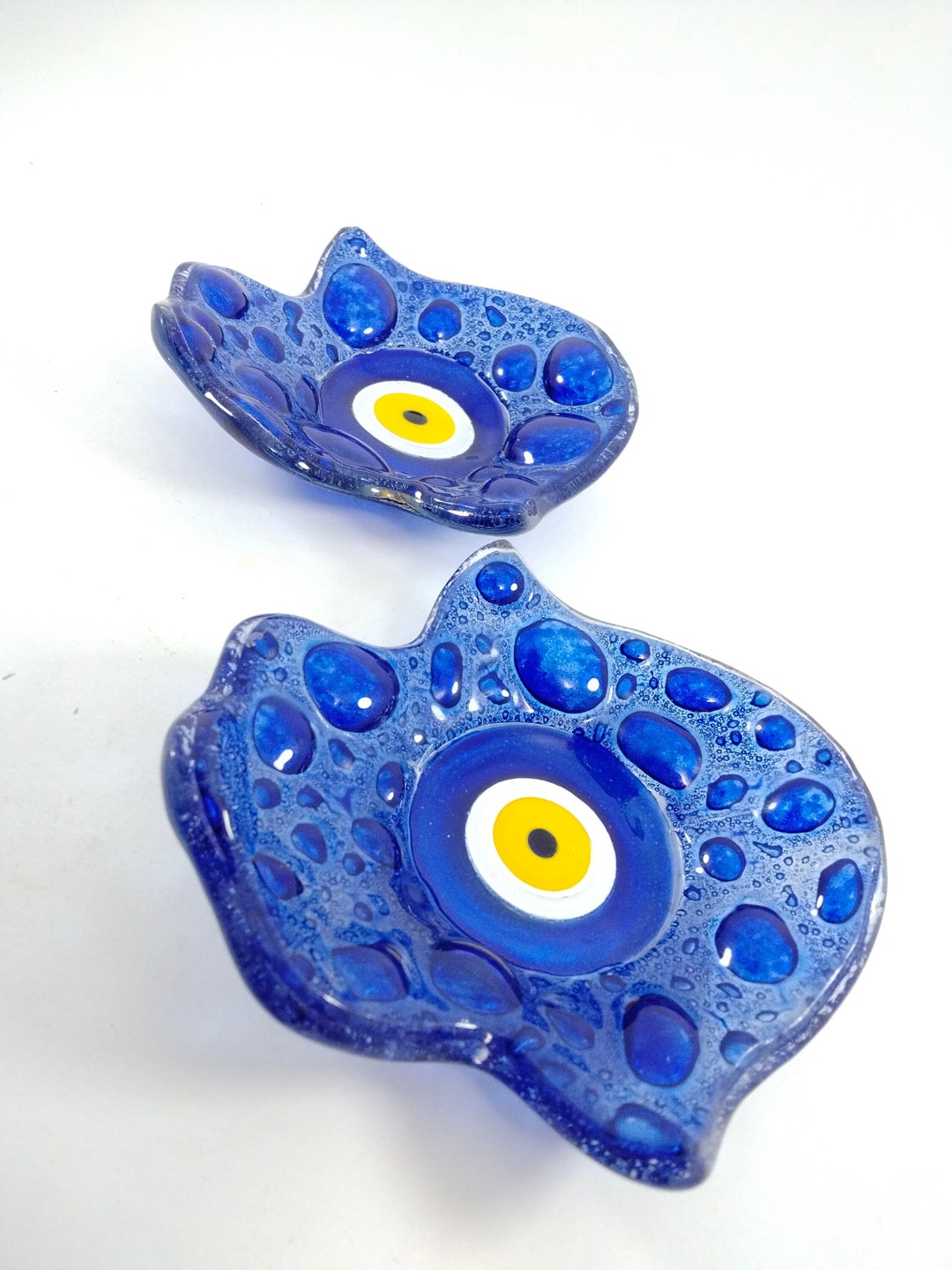 Evil Eye Small Serving Cups, Turkish Handmade Kitchenware, Glass Home ...