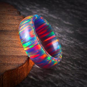 Opal band ring Etsy