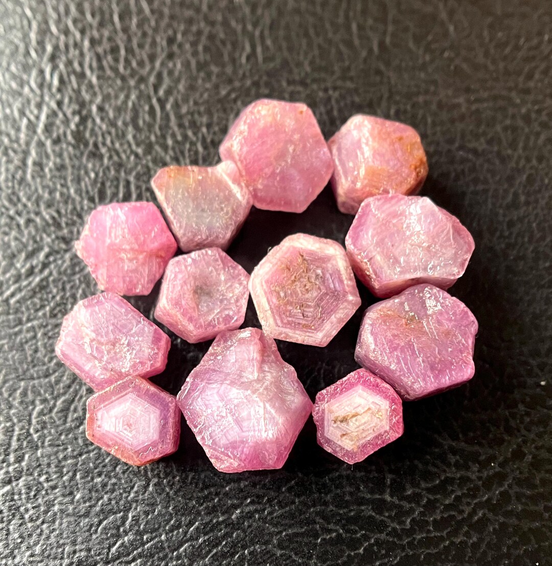 12 Pieces Natural Star Ruby Rough, Size- 8-12 MM Ruby ,ruby Rough ...
