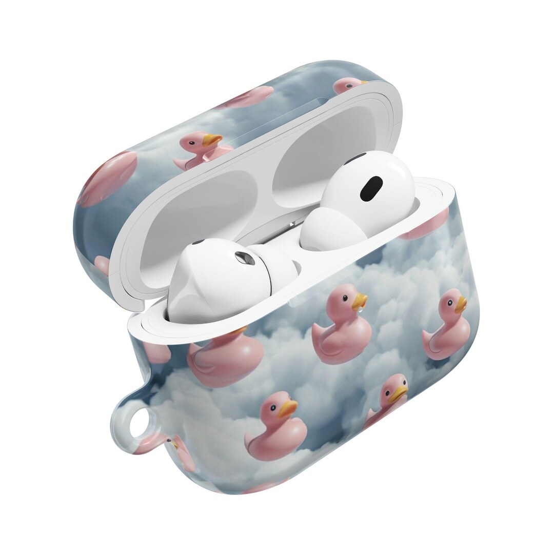 Cute Pink Duck AirPod Case, Quirky AirPod Holder, Fun Gift for Teens ...