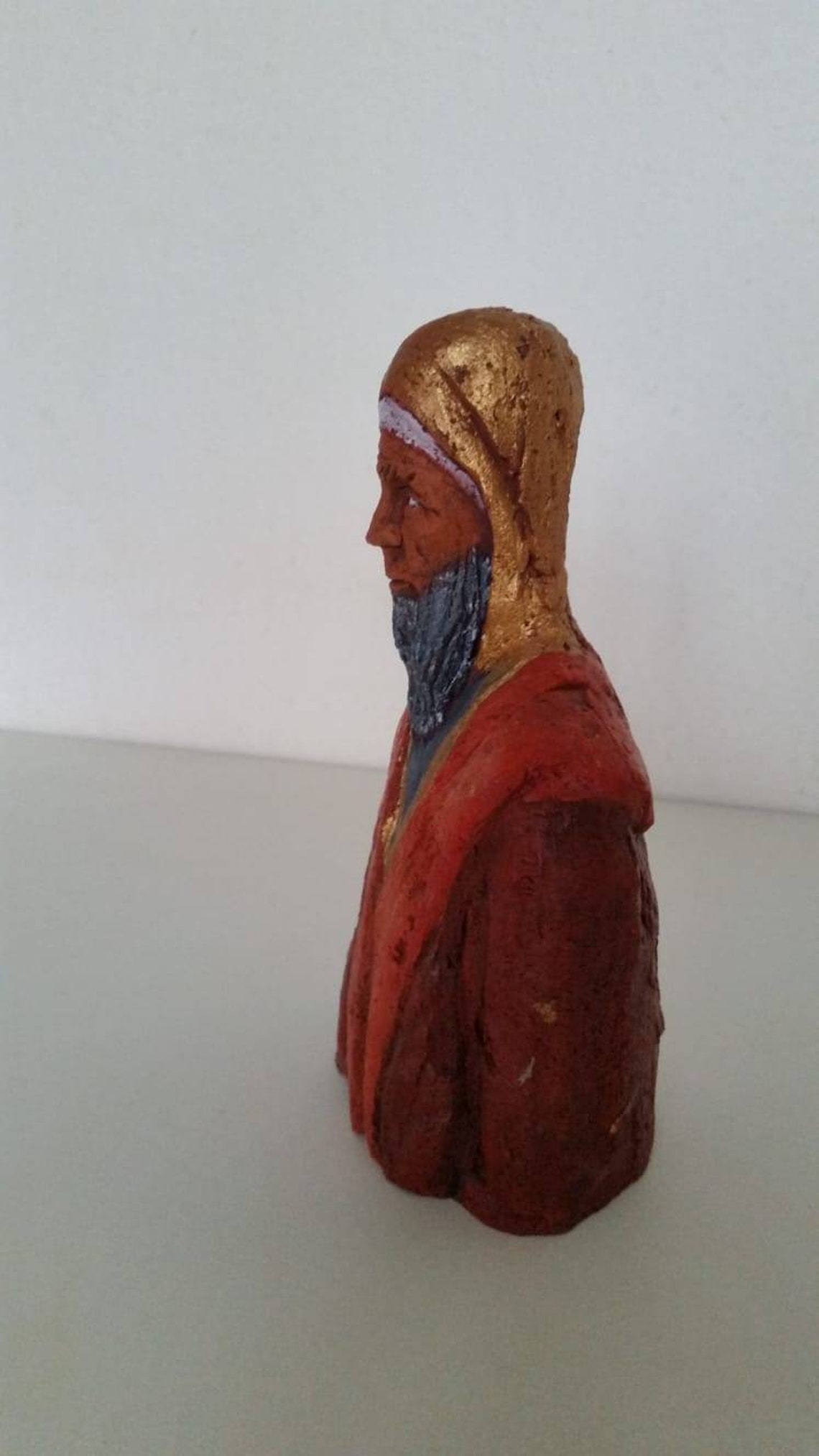 Clay Figure Handmade Ceramic Sculpture Russian Priest in - Etsy